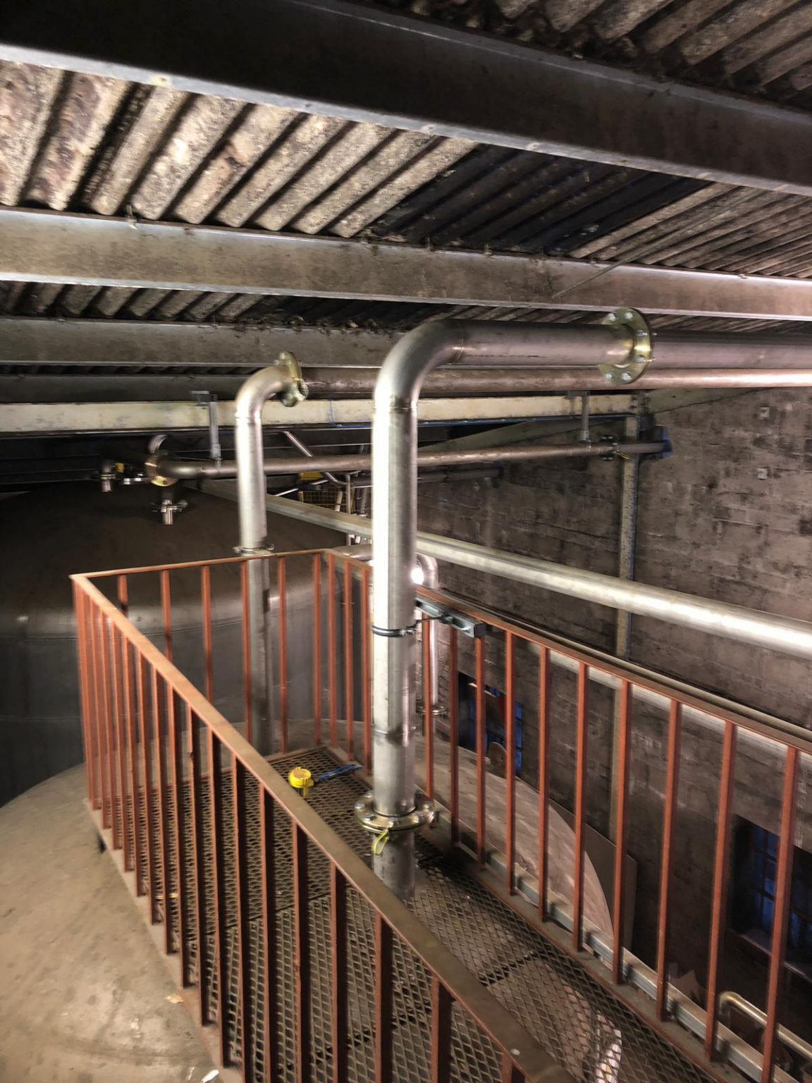 Scottish highlands distillery installing stainless steel pipework & flame arrestors | Walker ...